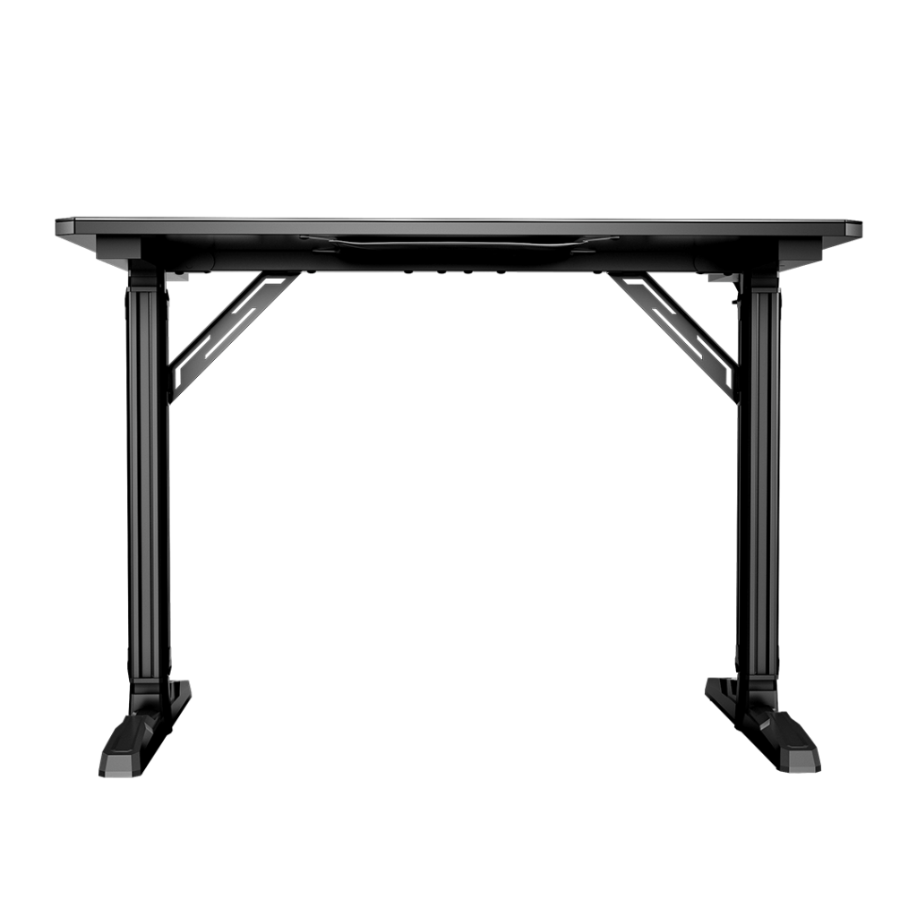 Ultradesk FREEZE V2 - Desk with glass desktop and LED RGB Prismatic