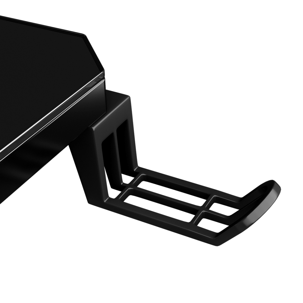 Ultradesk FREEZE V2 - Desk with glass desktop and LED RGB Prismatic