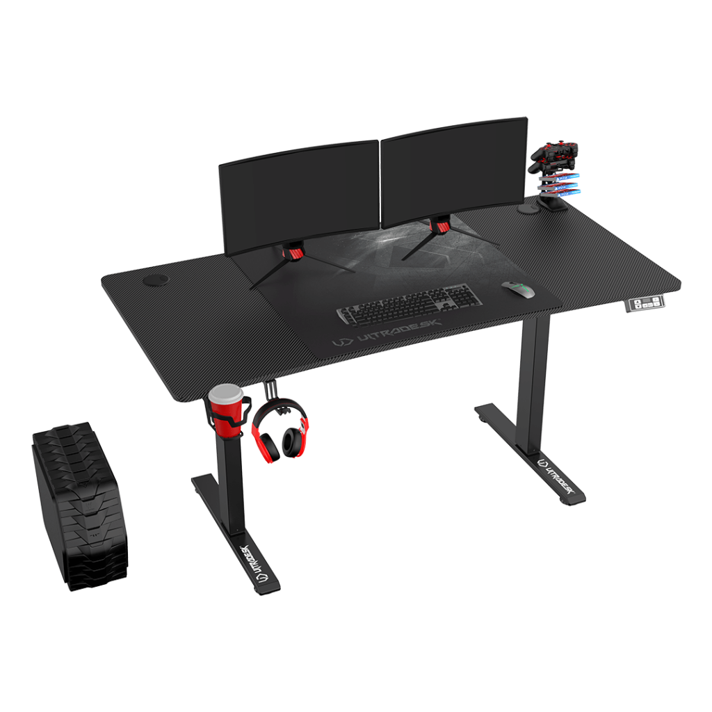 Ultradesk LEVEL V2 - Gaming desk with electric height adjustment