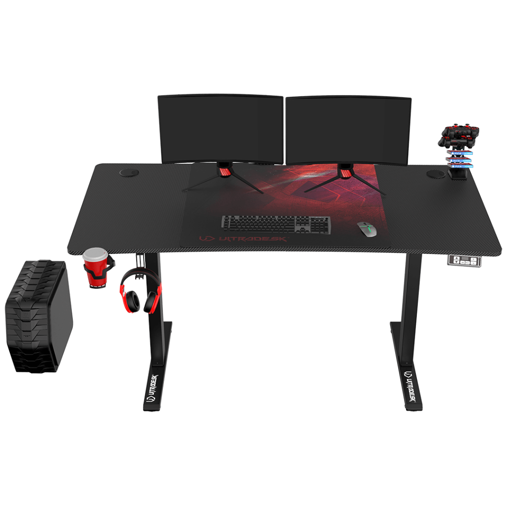 Ultradesk LEVEL V2 - Gaming desk with electric height adjustment