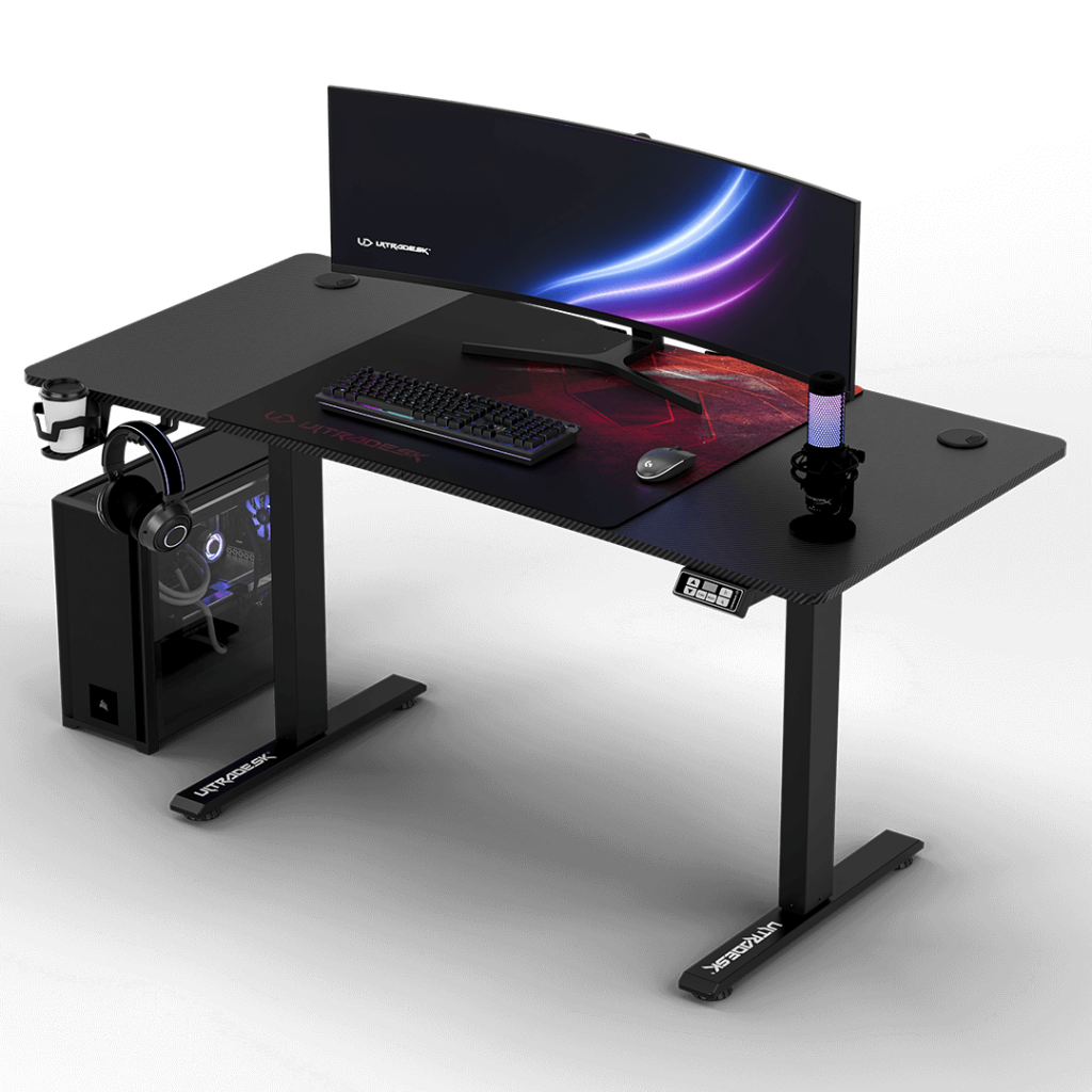 Ultradesk LEVEL V2 - Gaming desk with electric height adjustment