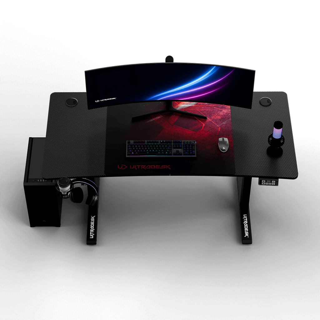 Ultradesk LEVEL V2 - Gaming desk with electric height adjustment