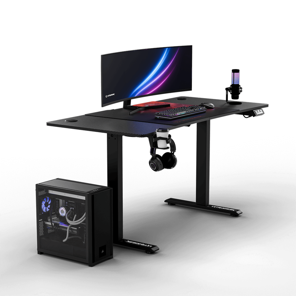 Ultradesk LEVEL V2 - Gaming desk with electric height adjustment