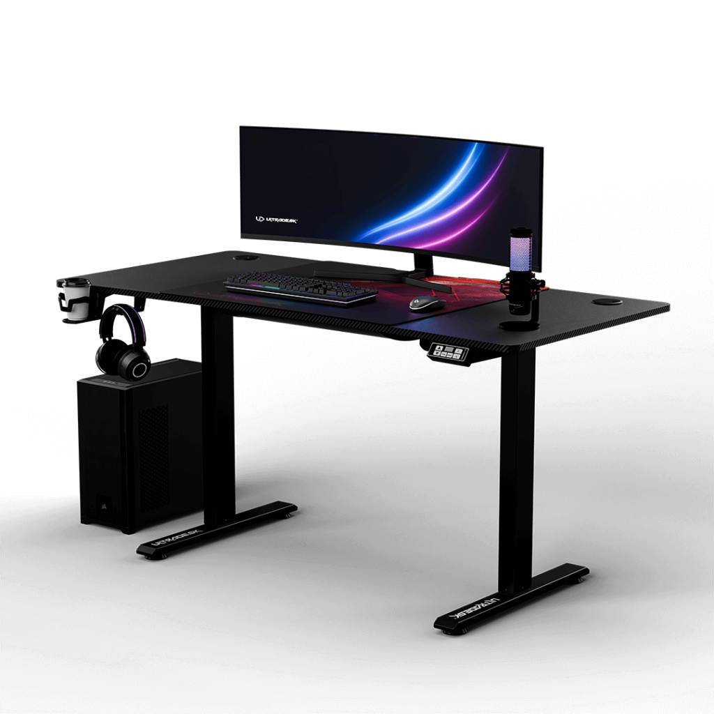 Ultradesk LEVEL V2 - Gaming desk with electric height adjustment