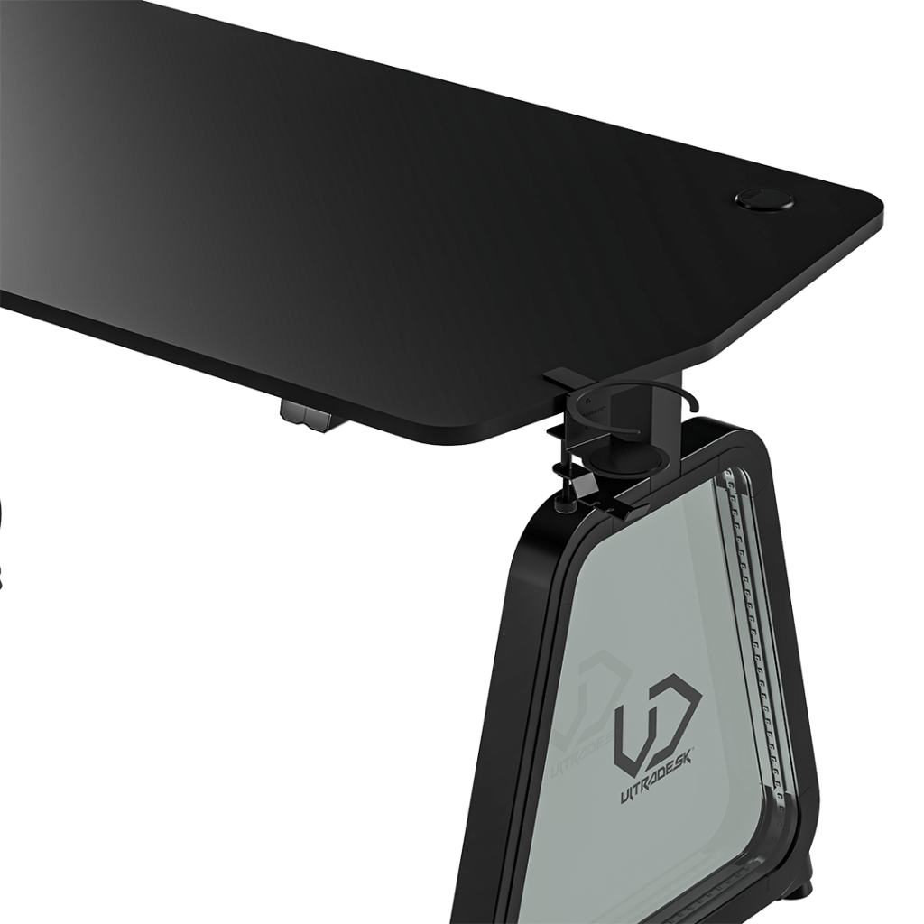 Ultradesk BOOSTER - Gaming Desk with LED RGB Prismatic, Extensions