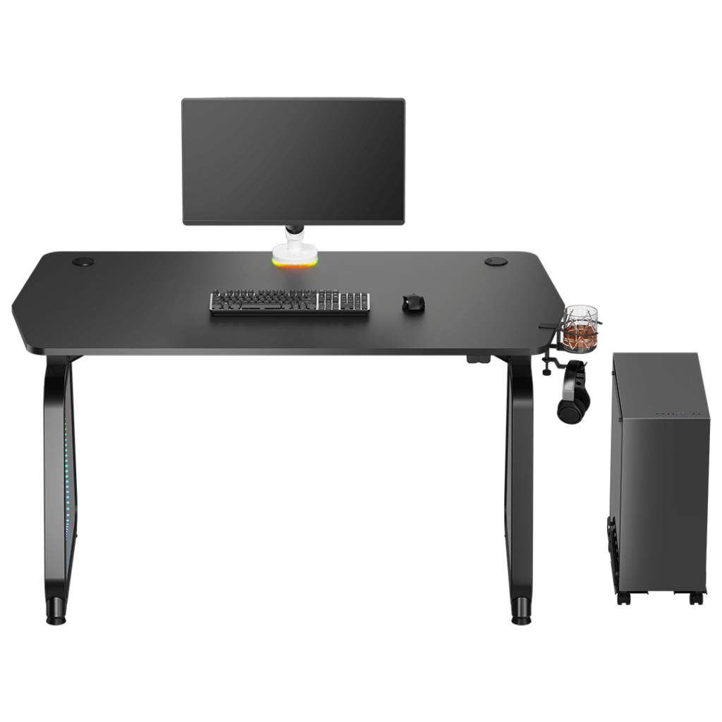 Ultradesk BOOSTER - Gaming Desk with LED RGB Prismatic, Extensions