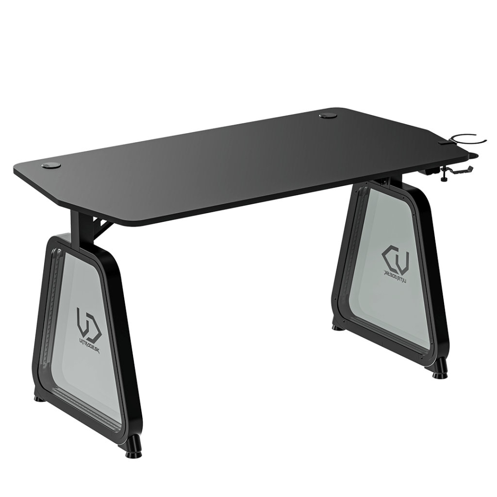 Ultradesk BOOSTER - Gaming Desk with LED RGB Prismatic, Extensions