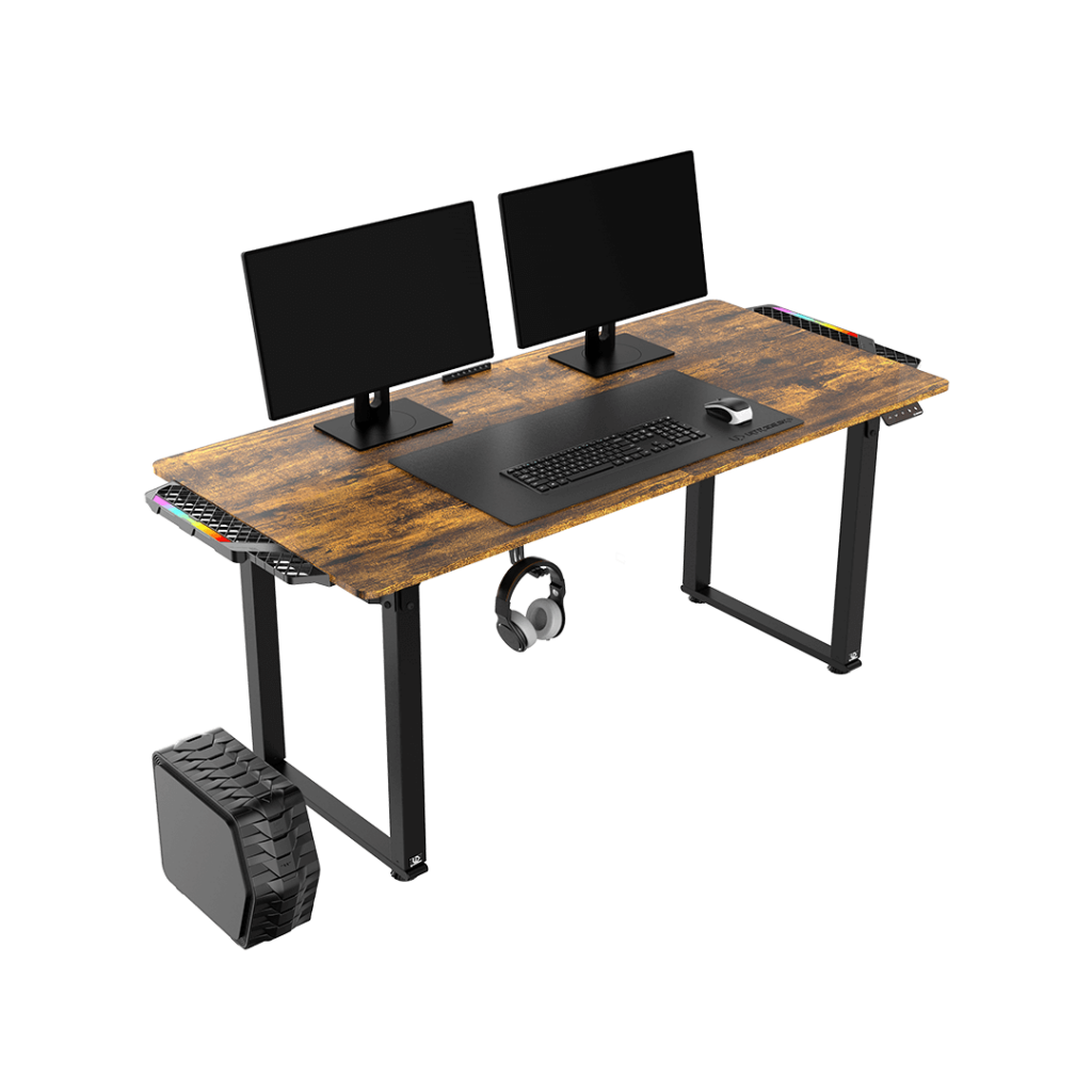 Ultradesk UPLIFT LED RGB - Computer desk with height adjustment