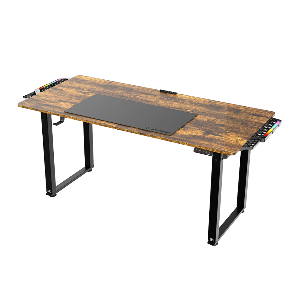 Ultradesk UPLIFT LED RGB - Computer desk with height adjustment