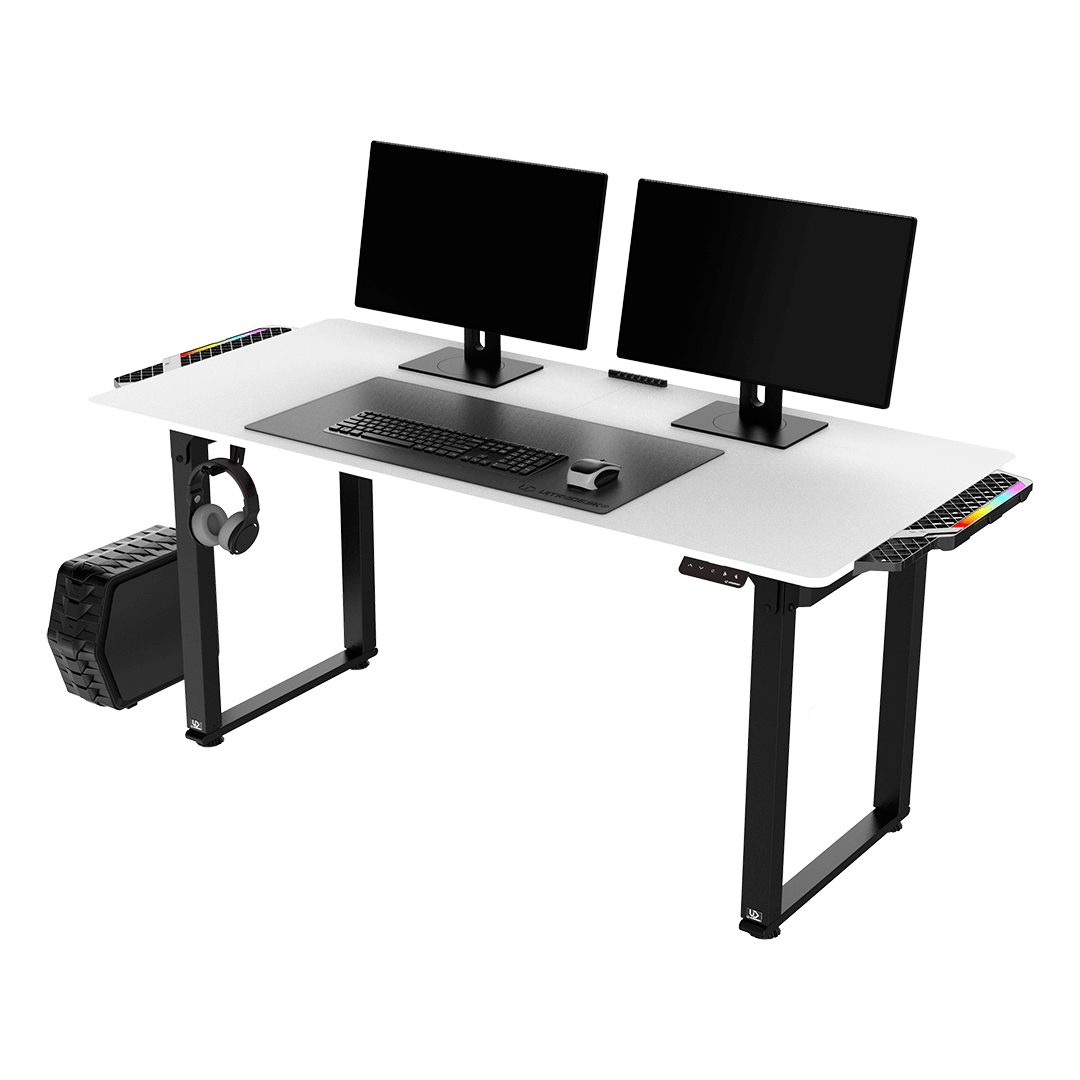 Ultradesk UPLIFT LED RGB - Computer desk with height adjustment