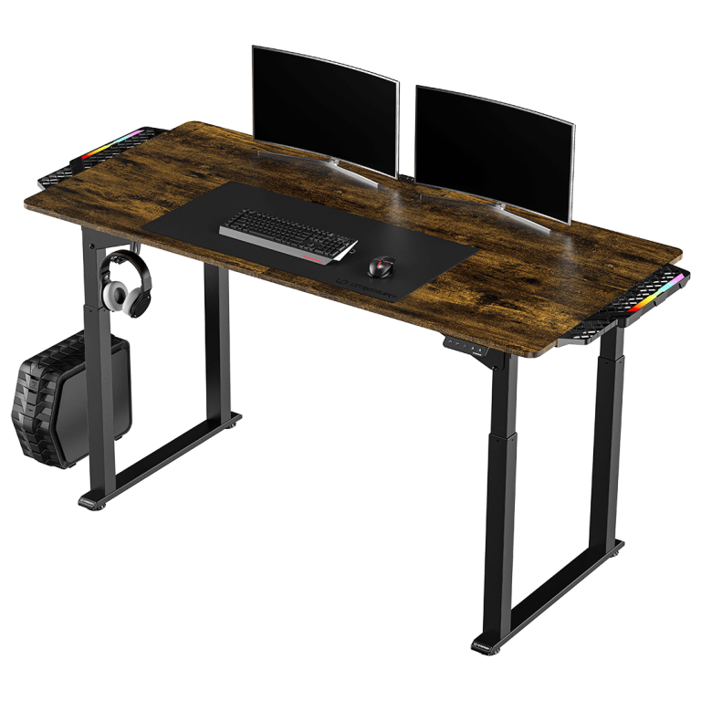 Ultradesk UPLIFT LED RGB - Computer desk with height adjustment