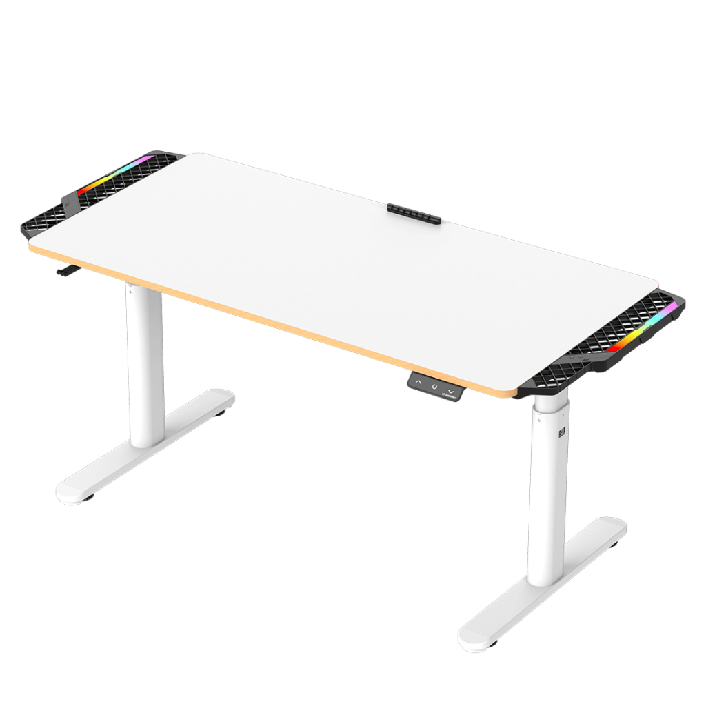 Ultradesk PULSAR LED RGB - Small gaming desk with height adjustment