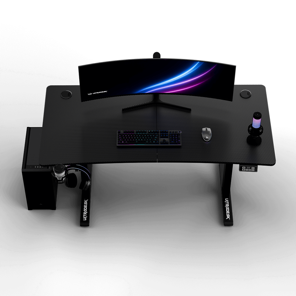 Ultradesk LEVEL V2 - Gaming desk with electric height adjustment