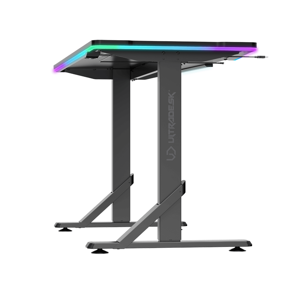 Ultradesk IRON - Innovative computer desk with LED RGB Prismatic