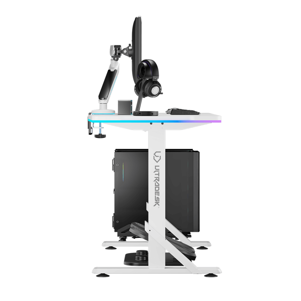 Ultradesk IRON - Innovative computer desk with LED RGB Prismatic