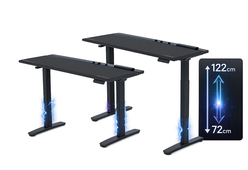 Ultradesk VORTEX - Top gaming desk with expanded features